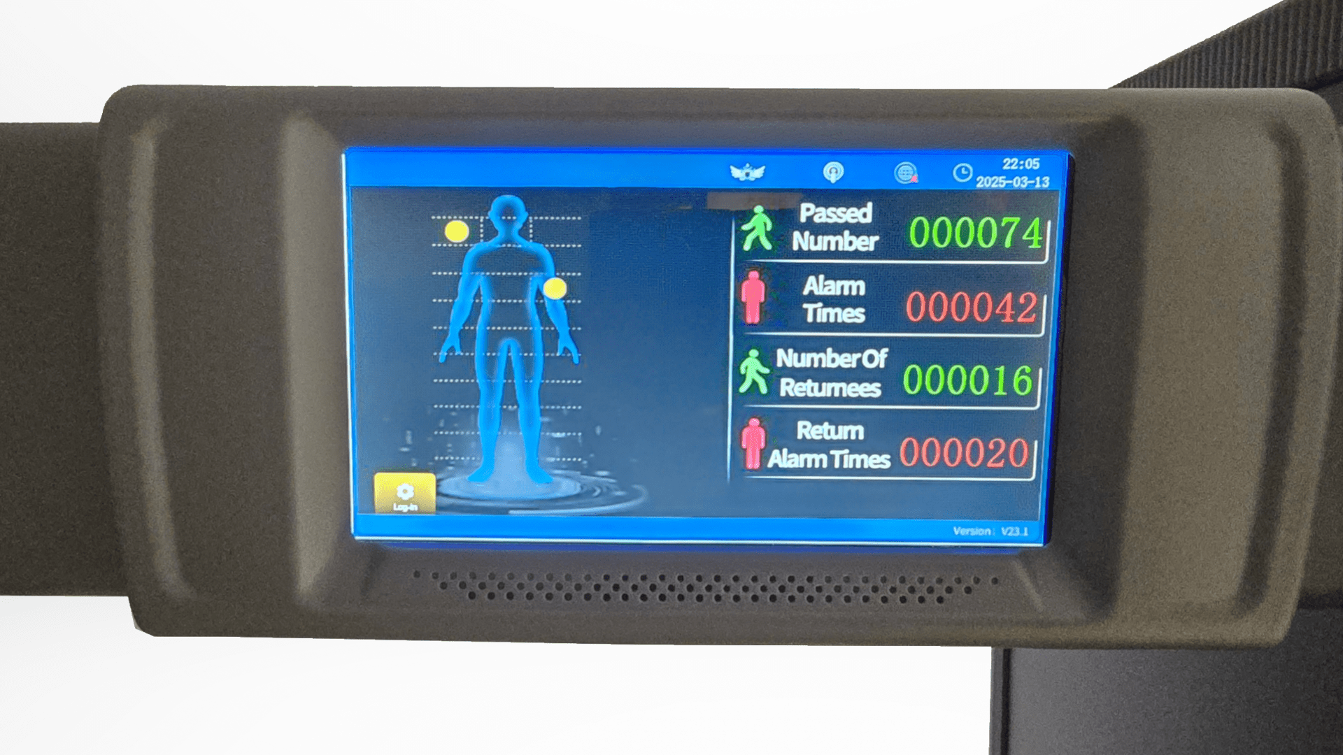 RISK TD1 Walk-Through Metal Detector | Advanced Knife Arch